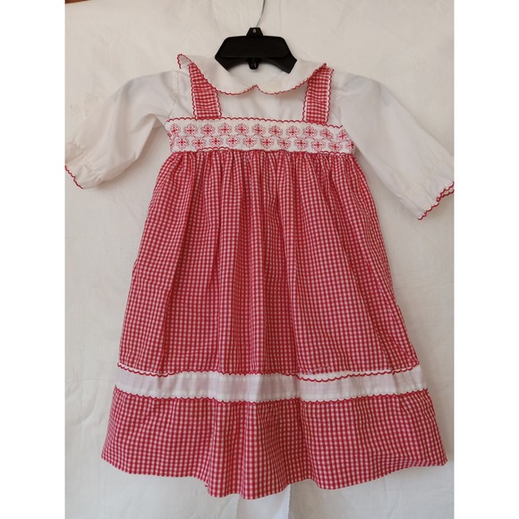 Fischel | Dresses | Vintage Fischel Toddler Girls 2t Red Gingham ...